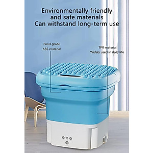 Luxmars Portable Washing Machine and Dryer Combo Mini Folding Washing Machine Washer