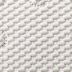 Clorox by Duck Brand Cushioned Foam Bathtub Mat, Non Slip Bath Mat with Suction For Comfort and Safety, 17" x 36", White