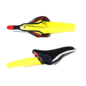 WIROJ BlueSunshine Bike Bicycle Mud Guard - Folding Road Mountain Bike Bicycle Cycling Tire Rear Mud Guards Mudguard Fenders (Gray)