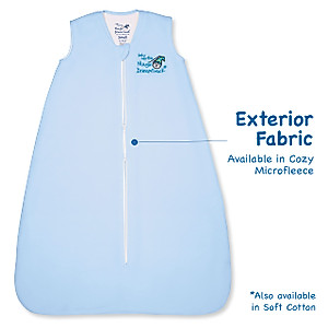 Baby Merlin's Magic Dream Sack - Microfleece Baby Wearable Blanket - Blue - Baby Sleep Sack 6-12 Months