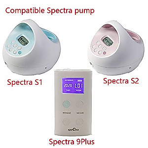 BabyValley Upgrade Backflow Adapter Compatible with Spectra S1/S2, Spectra 9, 9Plus Flange Adapter Connectors for Medela Breastshield Swing, Harmony Flange and Spectra Backflow Protector (Yellow 2pc)