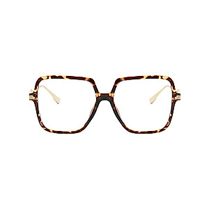 QxAiVMin Oversized Square Reading Glasses for Women, Large Frame Blue Light Blocking Compuer Readers, Big Rimmed Reading Glass