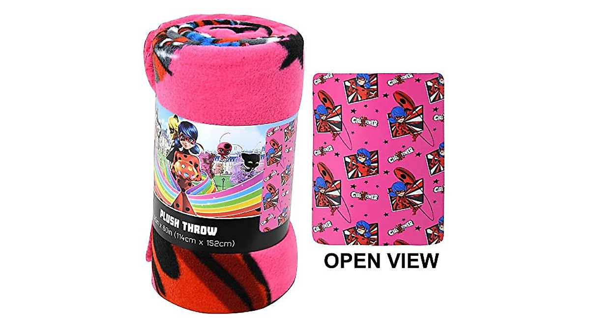 Zagtoon Miraculous Ladybug Fleece Blanket Set - Miraculous Ladybug ...