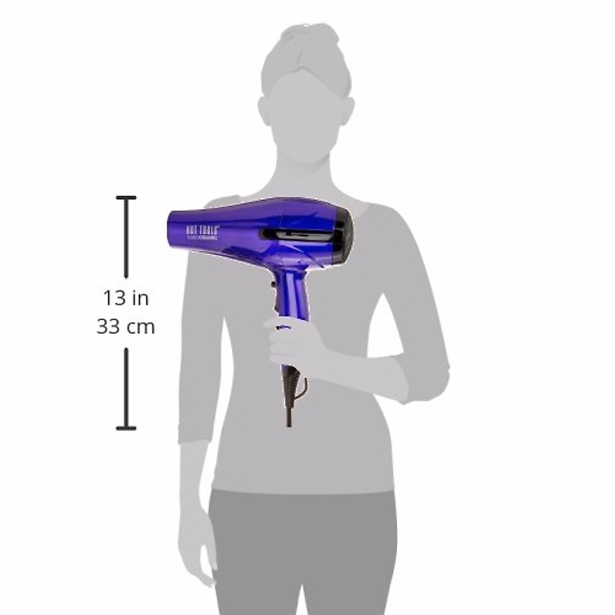 Hot Tools Pro Artist 1875W Turbo Ceramic + Ionic Hair Dryer | Fast Dry, Lightweight