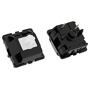 DUROCK POM Piano Linear Switches, 63.5g Keyboard Switch, Deeper Sound Super Smooth Performance 5 Pins Mechanical Keyboard Switches (POM Piano 63.5g Lubed, 70pcs)