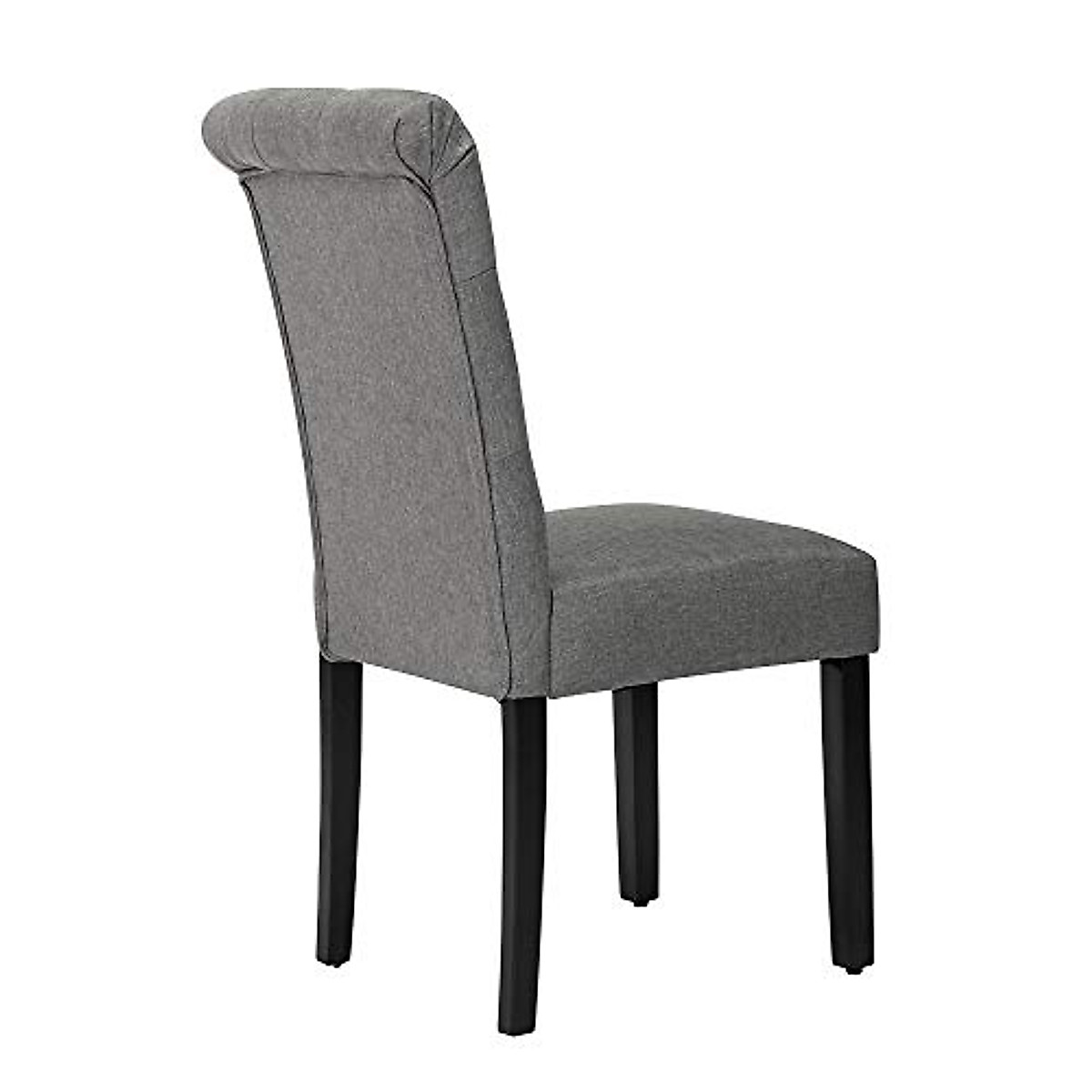 NOBPEINT Fabric Dining Chairs with Wood Legs Set of 2, Grey