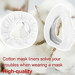 6 Pack Full Face CPAP Mask Liners, Compatible with ResMed AirFit F20 Masks,Compatible with Airtouch F20 Masks,Reusable Cushion Covers, (White)