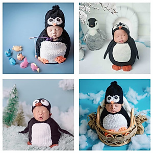 Unisex Newborn Baby Photography Props Cute Penguin Sleeping Bag Halloween Costume (Penguin)