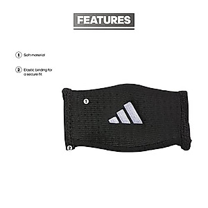 adidas Football Helmet Chin-Strap Pad, Black/White/2, One Size