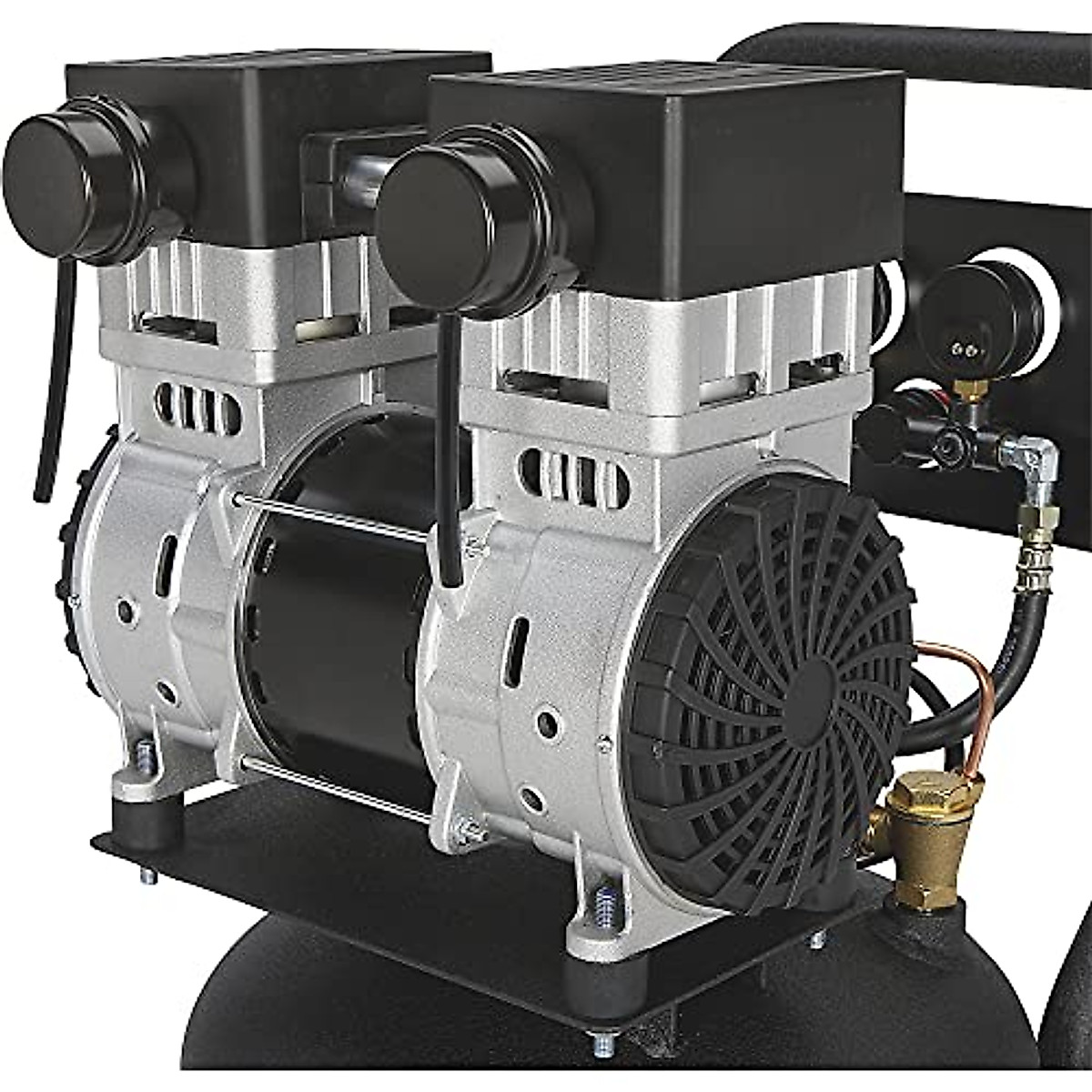 NorthStar Portable Electric Air Compressor - 2 HP, 20-Gallon Vertical Tank, Super-Quiet Operation, Oil-Free Pump, 5.4 CFM @ 90 PSI