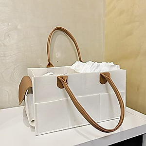 kilomon Baby Diaper Caddy Organizer - Diaper Organizer Caddy for Car and Nursery Storage Bin, Diaper Organizer for Changing Table Diaper Caddy for Baby Girl boy with Handle