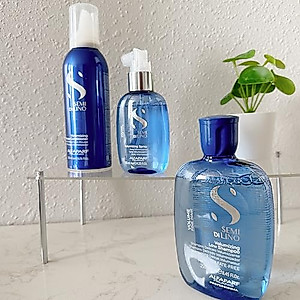 Alfaparf Milano Semi Di Lino Volume Mousse Conditioner for Fine Hair - Anti Frizz Hair Conditioner to Add Volume & Body - Hair Thickening Foam - Sulfate Free & Professional Salon Quality (6.76 Fl Oz)