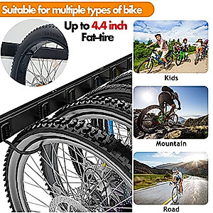 TORACK Bike Storage Rack, 6 Bike Rack Wall Mount Home and Garage Organizer, 64 Inch Garage Hooks Tool Organizer, Adjustable Wall Mounted Garage Hanger Storage System