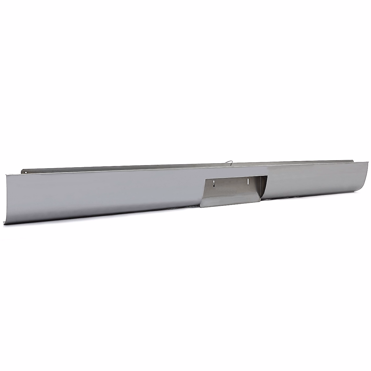 KUAFU Rear Bumper Roll Pan Compatible with 1967-1972 Ford F100 Fleetside Steel Rollpan w/License Plate Hole & LED Light