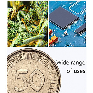 Wireless Digital Microscope Handheld USB HD Inspection Camera 50x-1000x Magnification with Stand Compatible with iPhone, iPad, Samsung Galaxy, Android, Mac, Windows Computer (Silver)