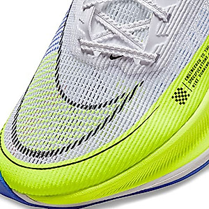 Women's ZoomX Vaporfly Next% 2 - Size 8 US - White/Black Volt Racer-Blue