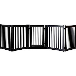 Solid Wood Pet Gates in Black