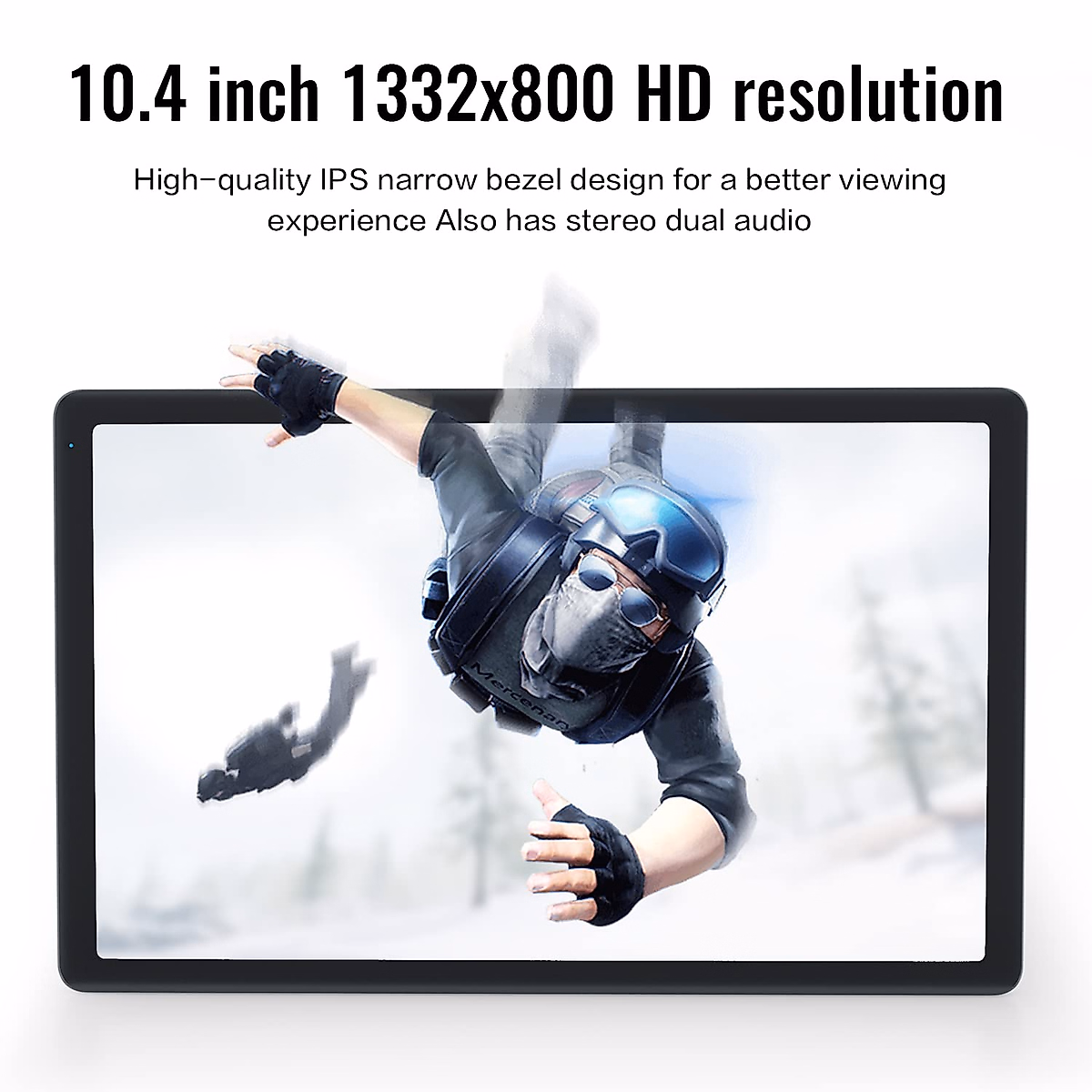 MERRYROYAL Tablet 10.4 inch 32GB Android 11 Quad Core 6000mAh 1332x800 HD CTP Tablets (LightGray)