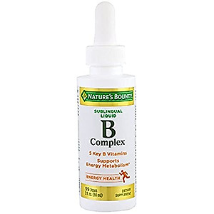 Nature's Bounty Vitamin B Complex Sublingual Liquid 2 oz