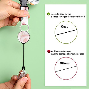 4 Pack Detachable lanyards for Cruise Ship Cards Cute Cruise Lanyards with Retractable Badge Reel and Waterproof ID Badge Holder