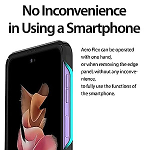 araree AERO Flex Rugged Stylish Cover Compatible with Samsung Galaxy Z Flip 3 5G(2021) Unique Hinge Full Protective (TPU) with Hard Protective Body(PC) Case (Black)