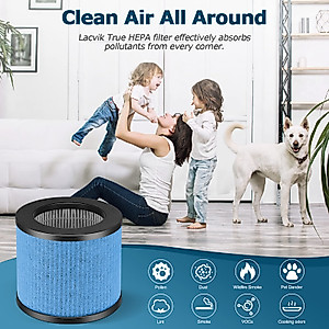 TPAP002 HEPA Filter Replacement for TOPPIN TPAP002 Air Purifier Comfy Air C1, 4-in-1 H13 True HEPA Air Purifier Filter for TOPPIN TPAP002, Compare to Part #TPFF002, 2 Pack