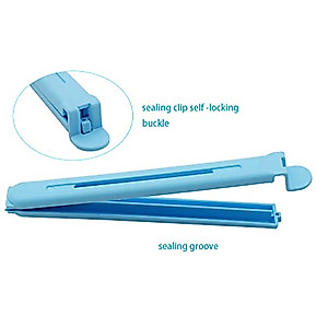 Tmflove 12 PCS Sealing Clips for Food and Snack Bag(2.75 in, 4.33 in, 6.29 in)