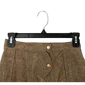 Hangon Combo Set Recycled Plastic Shirt & Pants Hangers, 17 Inch & 12 Inch, Black, 30 Pack