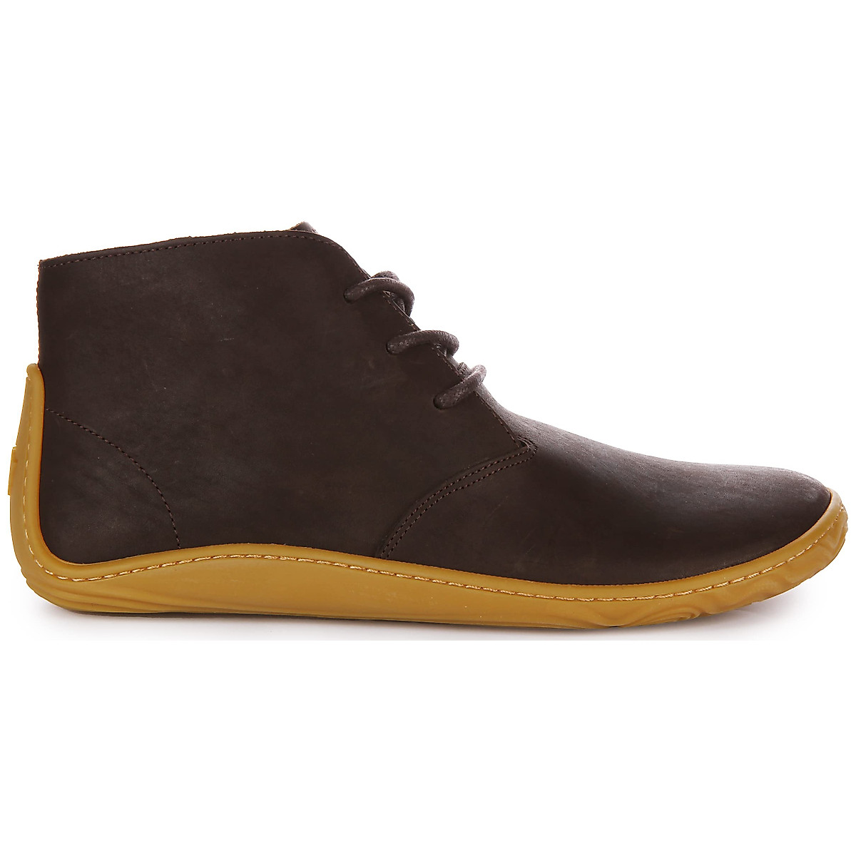 Vivobarefoot Addis Desert Men's Rich-Leather Natural Midtop Bt Ankle Boots (Brown, Size 10)