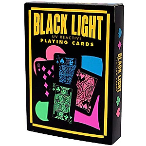 Island Dogs 51522 Black Light Playing Cards, Multicolor