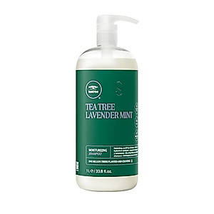 Tea Tree Lavender Mint Moisturizing Shampoo, Hydrates + Soothes, For Coarse + Dry Hair, 33.8 fl. oz.