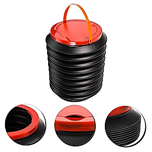BESPORTBLE 4pcs Folding Trash Can Water Bucket Fishing Water Pail Foldable Beach Bucket Collapsible Wash Basin Cleaning Bucket Trash Can for Cars Large Water Bag Plastic Camping Kettle