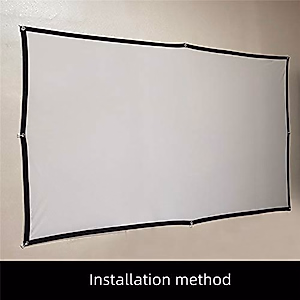 N/A Projection Portable Screen 100inch /120inch 16:9 Foldable Front Rear for Movie Game Home Theater (Size : 150 inch)