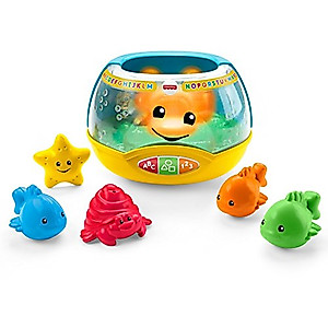 Fisher-Price Laugh & Learn Baby & Toddler Toy Magical Lights Fishbowl With Smart Stages Learning Content For Ages 6+ Months