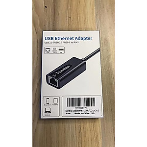 Tccmebius USB C Ethernet Adapter, USB C to 10 100 RJ45 Network Adapter LAN Wired Adapter, for MacBook Pro/Air, iPad Pro, Dell XPS, MateBook, Smartphone, Compatible Windows 7/8/10, Mac OS (TCC-S20C)