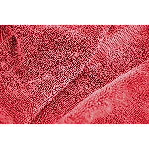 Cotton & Calm Exquisitely Fluffy 100% Cotton Wash Cloths Set - Luxurious 12 Pack Coral Washcloths - 13x13 inches Face Towel - Super Soft, Thick & Absorbent for Face, Hand, Gym & Spa