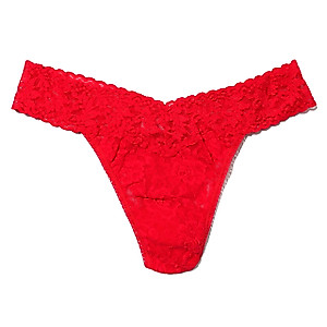 hanky panky, Signature Lace Original Rise Thong, One Size (4-14), Red