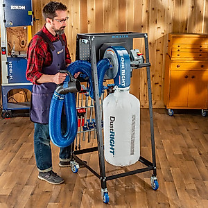 Wall-Mount Dust Collector Bracket for Rockler Pack Rack Plus