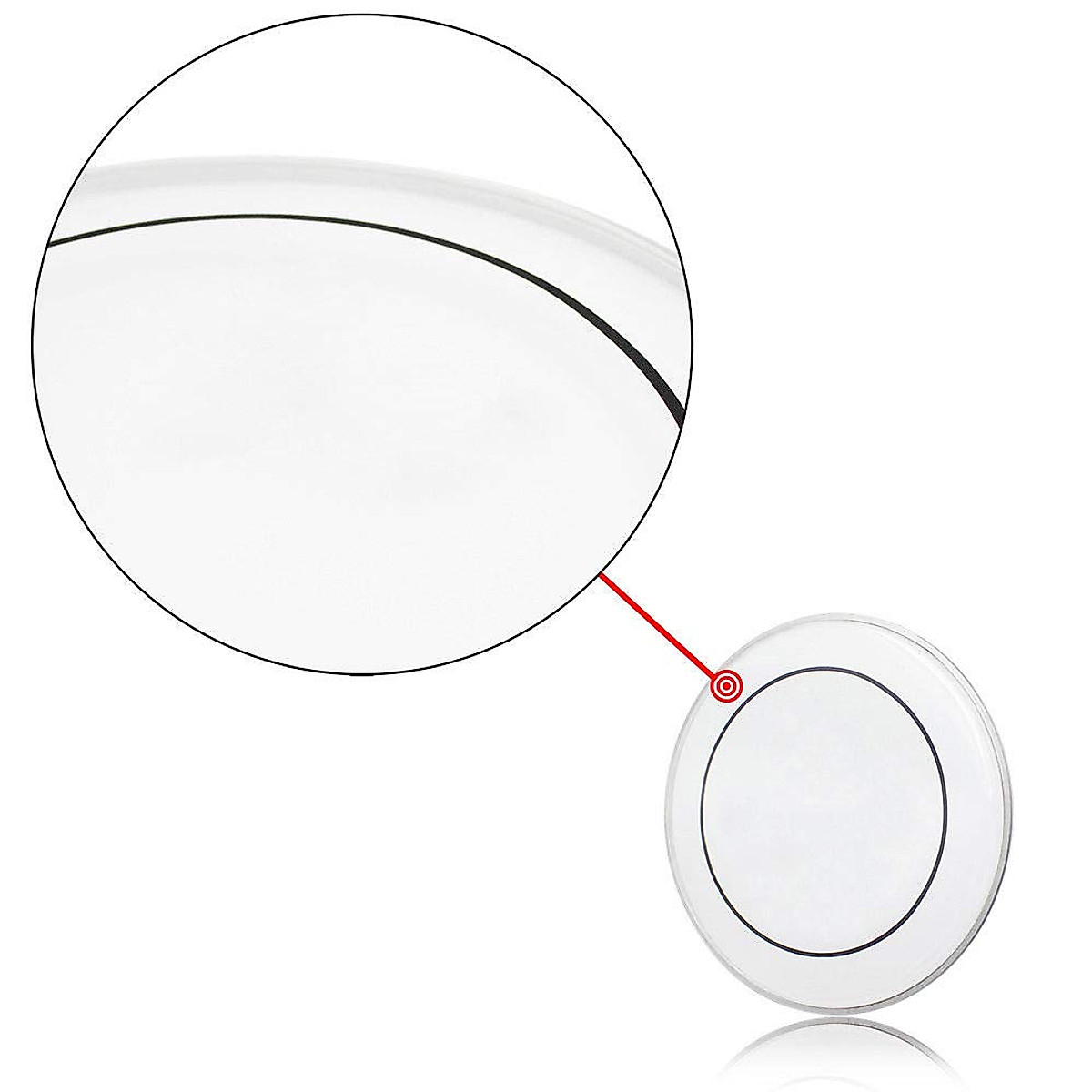 Professional 12" 13" 14" 16" 22" PET Drum Heads Drum Skin w/Dot Set Clear