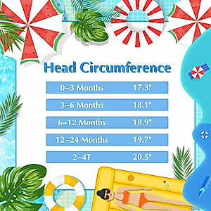 Durio Toddler Sun Hat Wide Brim UPF 50+ Sun Hats for Toddler Girls Summer Beach Toddler Hats for Girls D White 12-24 Months