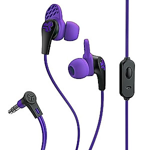JLab Audio JBudsPRO Premium in-Ear Earbuds with Mic, Guaranteed Fit, Guaranteed for Life - Purple