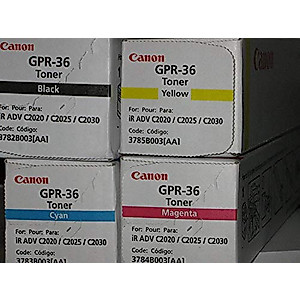 Canon GPR-36 Toner Cartridge Set (OEM 3782B003AA. 3783B003AA. 3784B003AA. 3785B003AA)