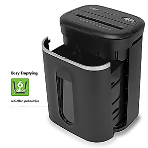Aurora Long Duty Cycle 18-Sheet Crosscut Paper/CD/Credit Card Shredder, AntiJam Feature, 30-Minute Continuous Run Time, Large 6-gal Pullout Basket