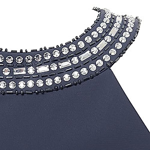 Alex Evenings womens Short Sheath Slimming Stretch Halter Neck Special Occasion Dress, Charcoal, 14 US