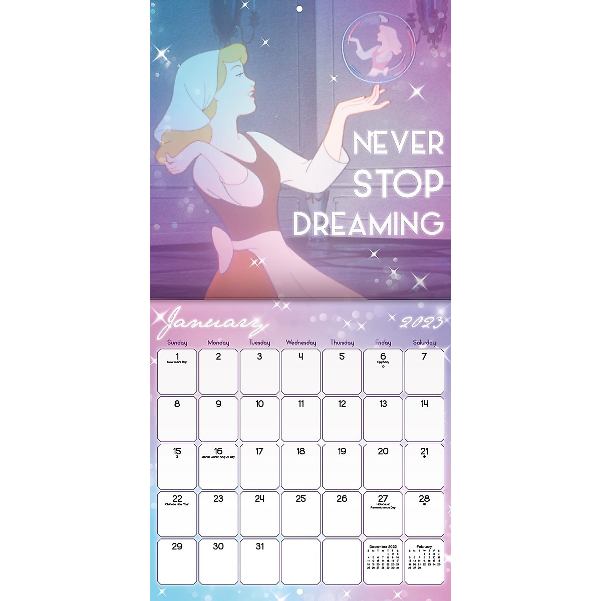 2023 Disney Cinderella Wall Calendar