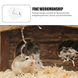 Ipetboom 1PC Hamster Mini Bed Warm Small Pets Animals House Bedding Cozy Nest Cage Accessories Lightweight Cotton Sofa for Dwarf Hamster