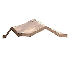 Garden Winds Deluxe Pagoda Gazebo Replacement Canopy Top Cover and Netting - RipLock 350