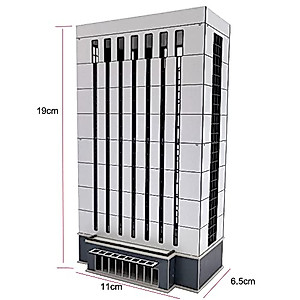 N Scale Buildings 1:150 Train Railway Modern Tall Business Corporate Buildings Office House Assembled Architectural for Model Train Layout