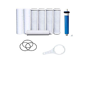 Fits Watts Reverse Osmosis Filter 7 Annual Pack Replacement Filter Kit Membrane O Rings Wrench