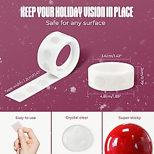 Vs Trade Corp Bundle Balloon Mega Shine Spray + Balloon Sticky Dots Heavy Duty Double Sided, Christmas Décor Balloon Shine Spray, 100 dots, 570ml